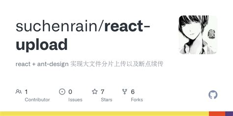 Github Suchenrainreact Upload React Ant Design 实现大文件分片上传以及断点续传