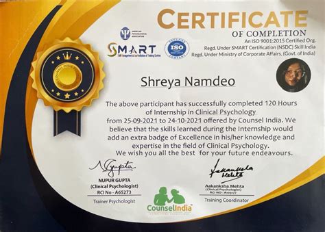 Shreya Namdeo On Linkedin Clinicalpsychology