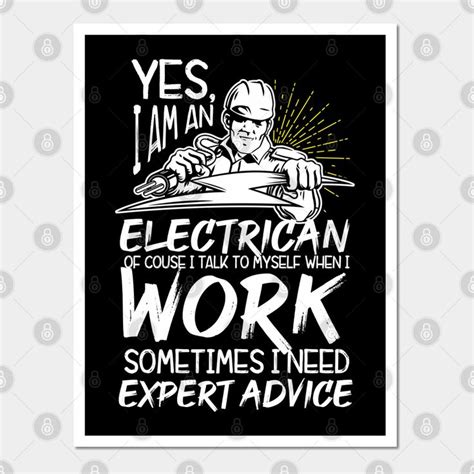 Funny Electrician Advice Electronics Expert By Professionaldesigns