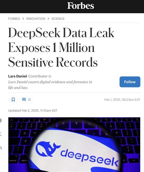Ai Security Privacy Deepseek Databreac Shachar Schnapp