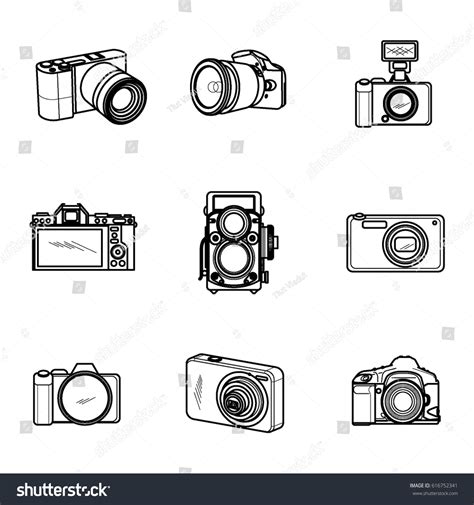 Different Types Cameras Vector Stock Vector Royalty Free Shutterstock