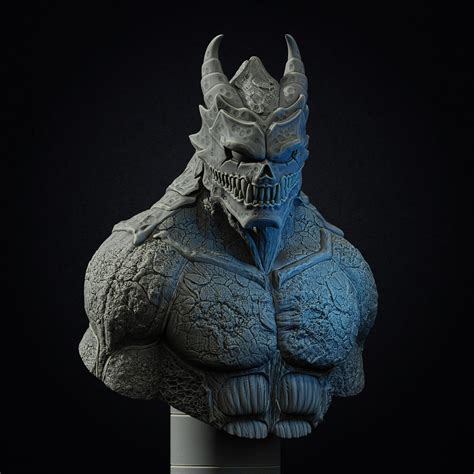 Kaiju 8 Bust Pre Supported 3d Model By Fotis Mint On Thangs