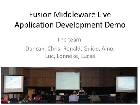 fusion middleware live application development demo oracle open world