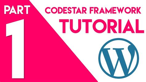 Codestar Framework For Beginner Part 1 Youtube