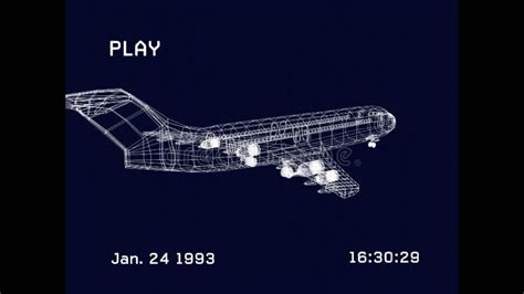 Animation Of Interference Over Plane Moving Stock Footage Video Of