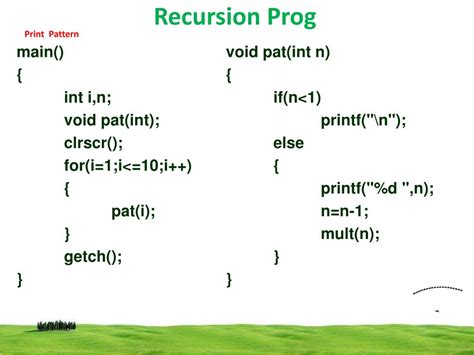PPT Recursion Prog PowerPoint Presentation Free Download ID