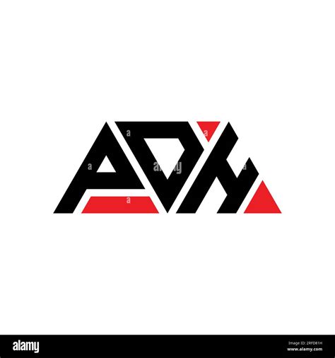Pdh Triangle Letter Logo Design With Triangle Shape Pdh Triangle Logo Design Monogram Pdh