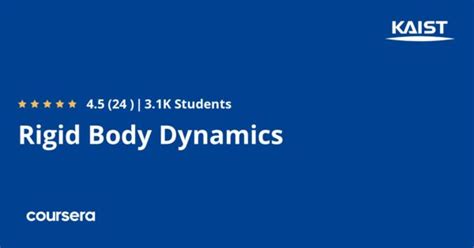 Rigid Body Dynamics Coursya