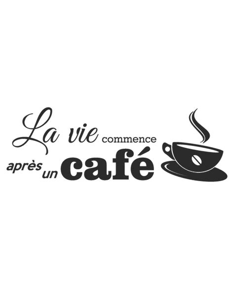 La Vie Commence Après Un Café Sticker