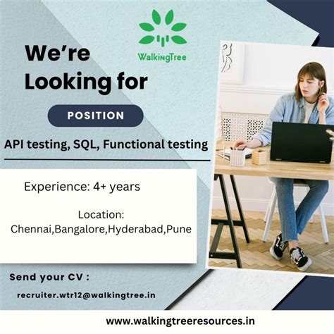 Walkingtree Resources Pvt Ltd On Linkedin Apitesting Chennai