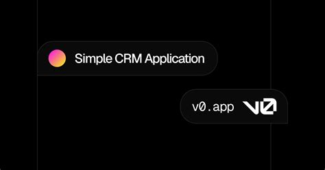 Simple Crm Application V0 By Vercel