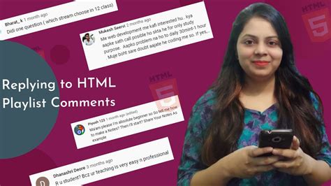 Replying To Html Comments Learn Html Designwithrehana Youtube