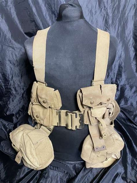 Complete Ww1 British 1908 Pattern Webbing Set In Webbing