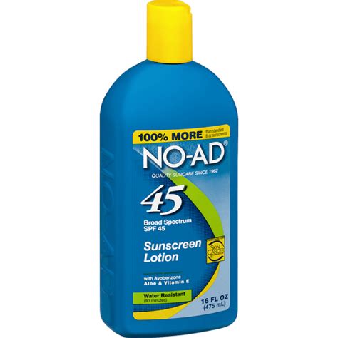 Noad Products Noad Sunscreen Lotion Spf 45 16 Fl Oz Shipt