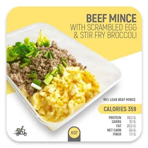 Beef Mince With Scrambled Egg K07 Pure Prep Bangkok Thailand