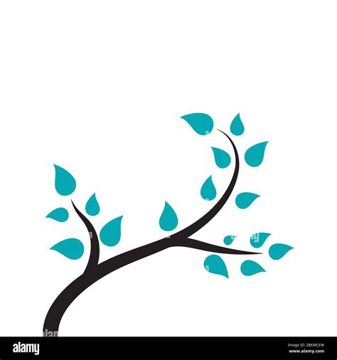 Tree Branch Vector Illustration Design Template Stock Vector Image Art Alamy