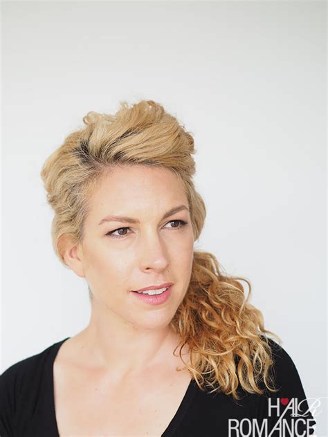 Curly Hair Tutorial Easy Ponytail With A Twist Hair Romance