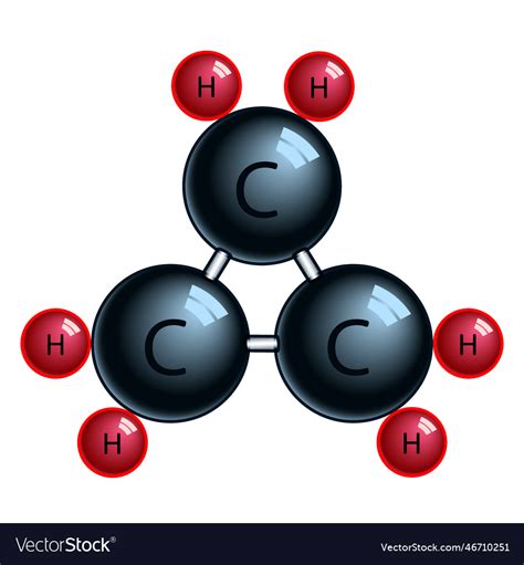 Cyclopropane Molecule Royalty Free Vector Image