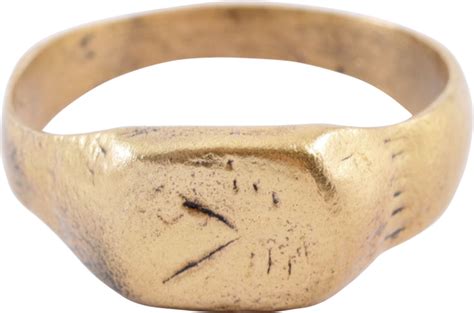 Byzantinemedieval Mans Ring C1000 1300 Ad Size 9 ¼ Fagan Arms