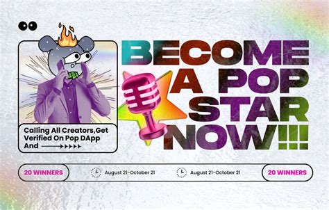 Calling All Creators Get Verified On Pop Dapp And Become A Pop Star Now