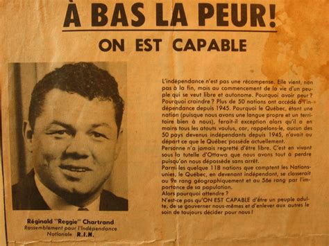 Reggie Chartrand Patriote Québécois