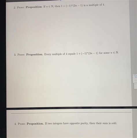 Solved 2 Prove Proposition If N En Then 1 12n 1