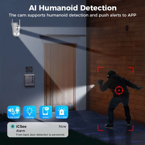 Hiseeu 4k 6mp Outdoor Wifi Camera