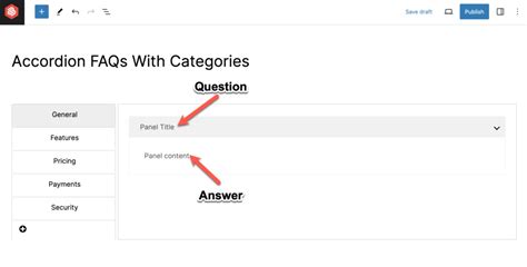 How To Add Accordion FAQs With Categories In WordPress