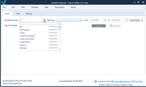 Export Transactionslists From Quickbooks Desktop Using Saasant