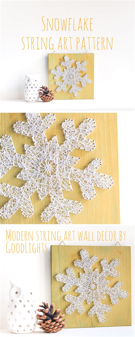 Christmas Snowflake String Art Pattern With Instructions With Step By