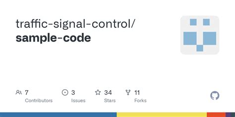 GitHub Traffic Signal Control Sample Code