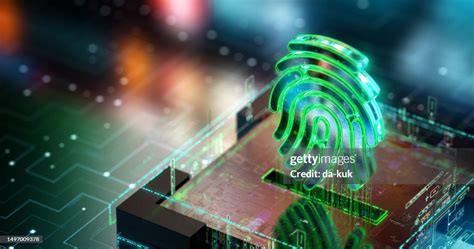 Biometric Fingerprint Authentication Biometric Safety Concept Modern