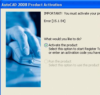 Product Activation License Error