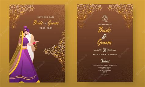 Unique Indian Wedding Invitations Card Indian Wedding Card Design 10