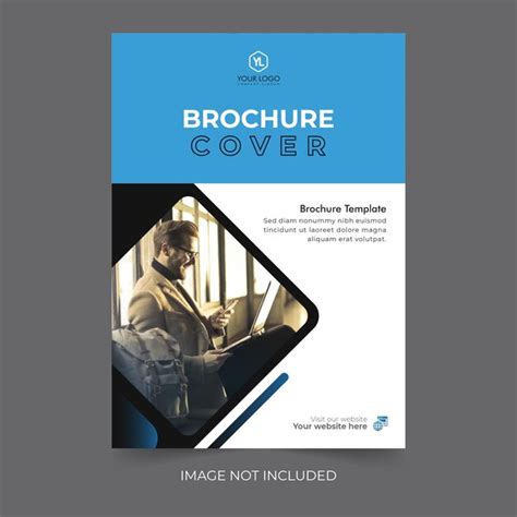 브로셔 표지 템플릿 비즈니스 기업 연례 보고서 또는 다목적 사용을 위한 책 표지 디자인 프리미엄 벡터