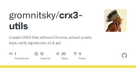 Github Gromnitskycrx3 Utils Create Crx3 Files Without Chrome Extract Public Keys Verify