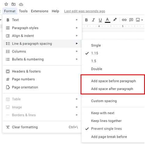How To Change Spacing In Google Docs