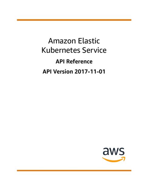 Amazon Elastic Kubernetes Eks Api Pdf