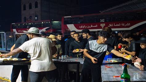 تصاویری جذاب از اربعین حسینی در مسیر نجف به کربلا