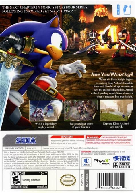 Sonic And The Black Knight For Wii Sales Wiki Release Dates Review
