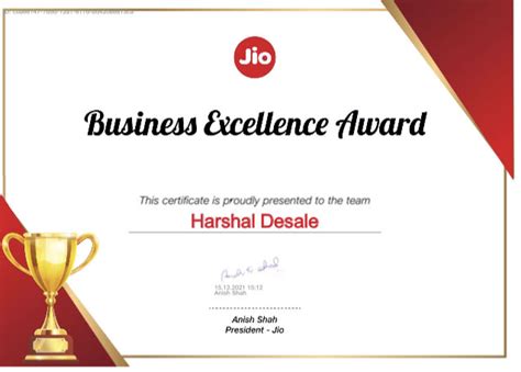 Harshal Desale On Linkedin Jio Jioplatforms Businessexcellence