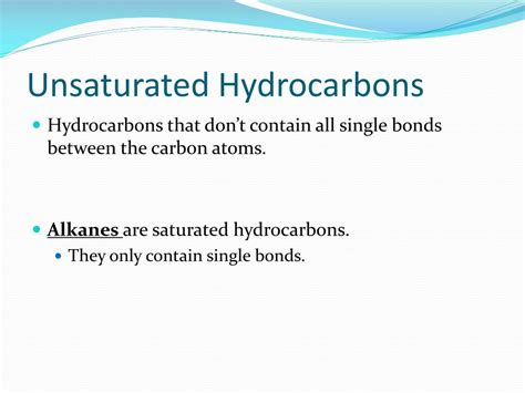 PPT - Unsaturated Hydrocarbons PowerPoint Presentation, free download ...