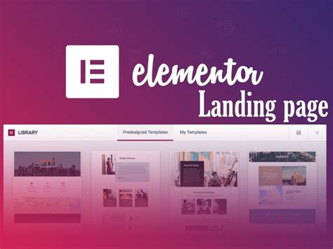 responsive wordpress landing page elementor or elementor pro landing