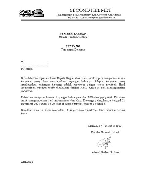 Ahmad Raihan Firdaus Surat Pemberitahuan Pdf