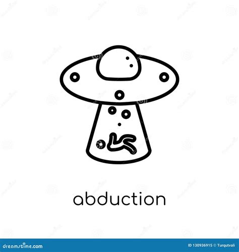 Abduction Icon Trendy Modern Flat Linear Vector Abduction Icon Stock Vector Illustration Of