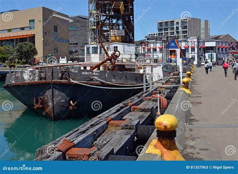 Wellington Waterfront Docks Cbd And Te Papa Museum Editorial Stock