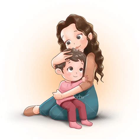 تصویرسازی مادر و فرزند کد فایل 5804317 طرح دات آی آر