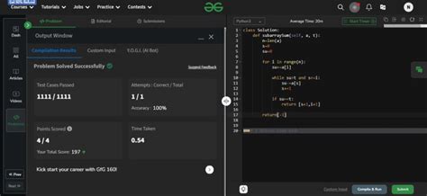 #100daysofcode #problemsolving #competitiveprogramming #geeksforgeeks… | Narasimha Pavan Balisetty