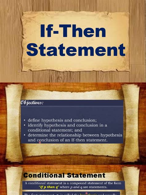 If Then Statement Pdf