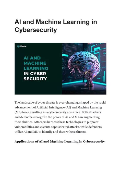 Ppt Ai And Machine Learning In Cybersecurity Powerpoint Presentation Id12562112